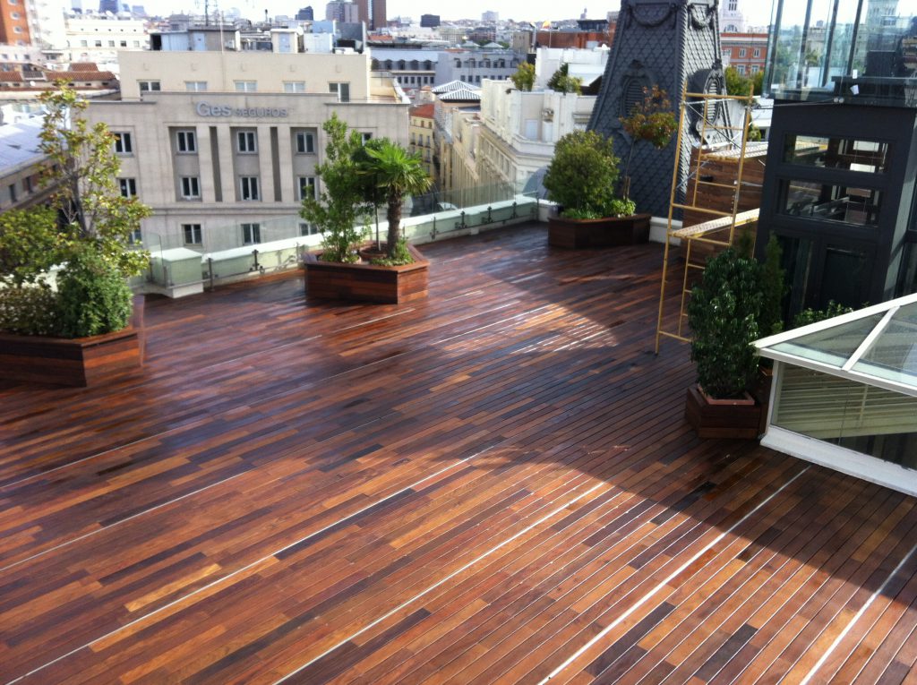 tarima de ipe para exterior