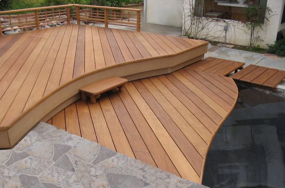 Tarima de exterior de cumarú